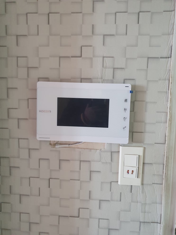 대전 산성동 빌라 연립주택 비디오폰 코콤 2선식 KVP-70C 설치시공 : 네이버 블로그