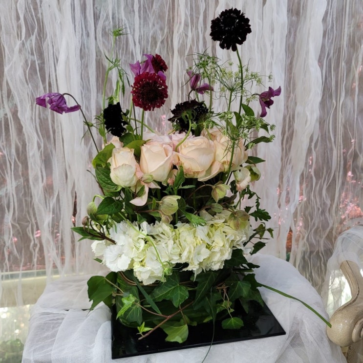 Square Arrangement(스퀘어 어렌지먼트) 플라워 케이크 : 네이버 블로그