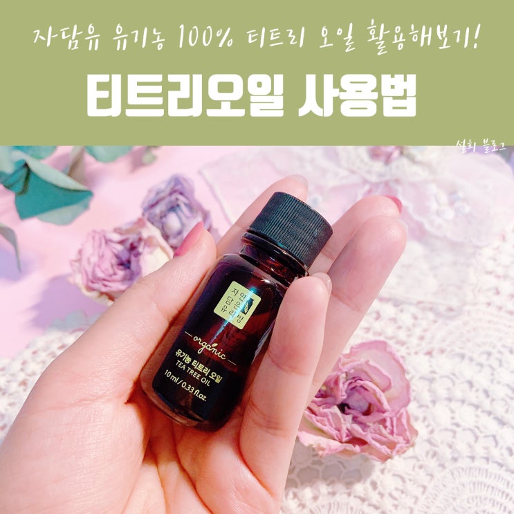 티트리오일 사용법 제대로 알고 자담유 유기농 100 티트리 오일 활용해보기 네이버 블로그