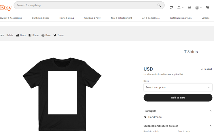 엣시(Etsy)에 프린티파이(Printify) POD 티셔츠 리스팅을 완료하다 : 네이버 블로그