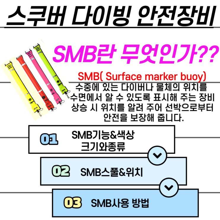 인천/서울/경기 스쿠버 다이빙 안전장비 SMB 무엇인가???/SMB기능/SMB색상/크기와종류 : 네이버 블로그
