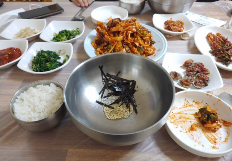 광주 남구 월산동 거문도 은갈치 갈치회무침and비빔밥 점심식사 네이버 블로그