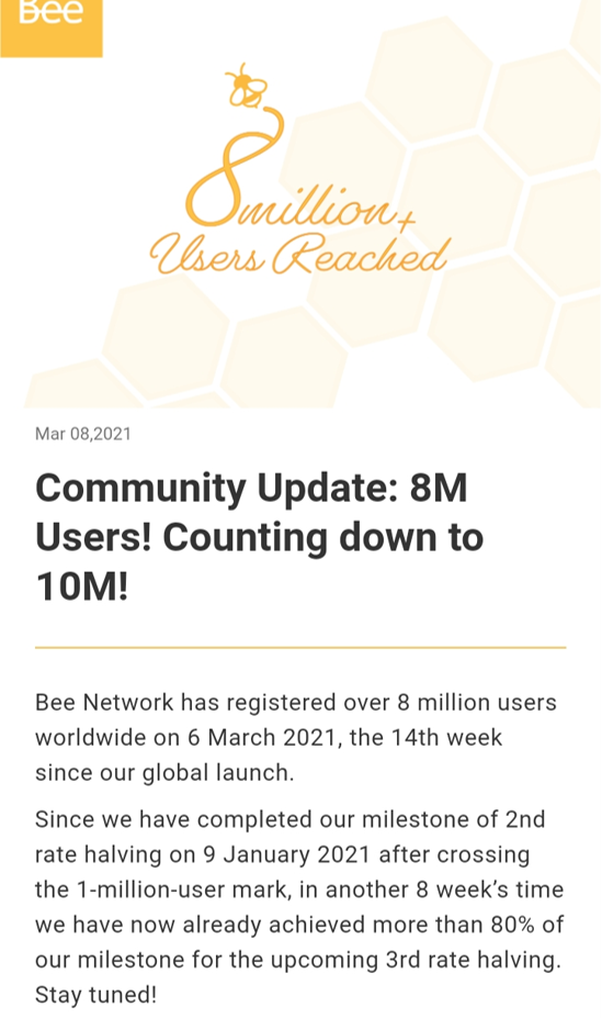 비코인(Bee Coin) 채굴자 800만명 돌파!!!! : 네이버 블로그