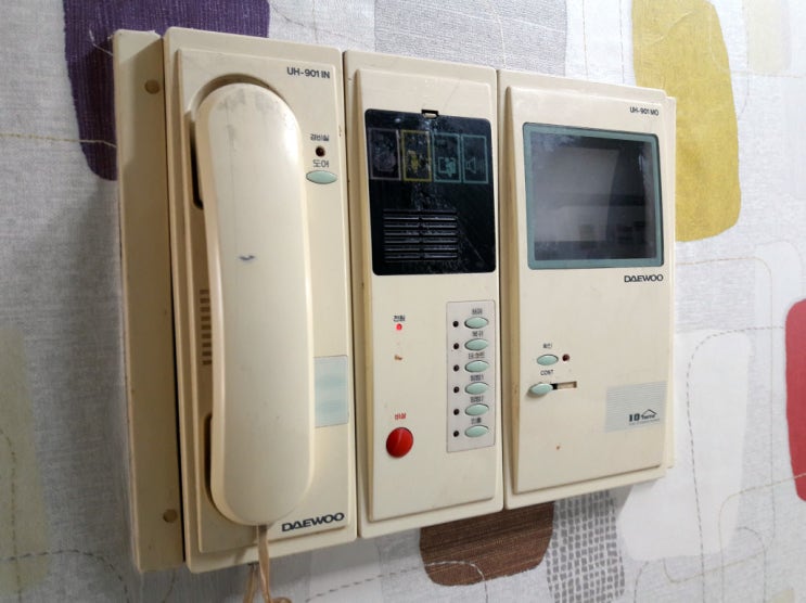 인천 갈산동 대동2차아파트 대우 UH-901 IN 인터폰 고장 코맥스 CAV-70C CAV-43U 코콤 KCV-S701 설치가능 아나로그 비디오폰 경비실 DC 22V ...