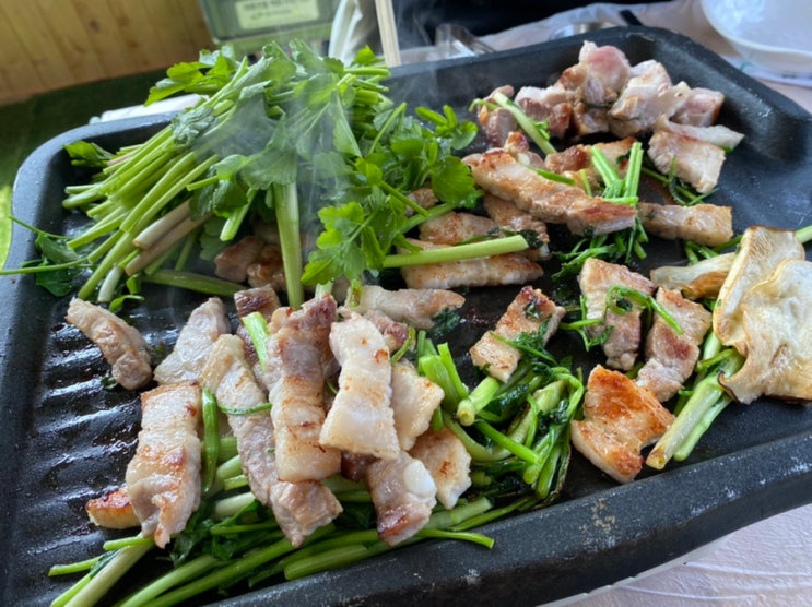 청도 미나리 삼겹살 한재풍경 : 네이버 블로그