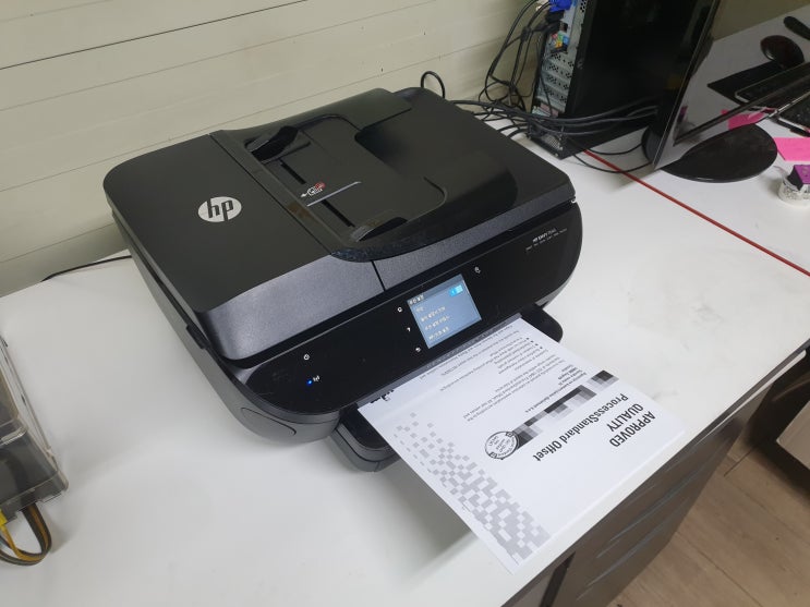 HP ENVY 7645 무한잉크, 잉크 카트리지 문제로 단일 카트리지 모드 (모노/흑백전용) 출장 수리 완료 : 네이버 블로그