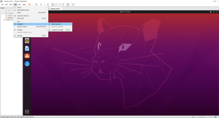 VMware Workstation 스냅샷 찍기 : 네이버 블로그