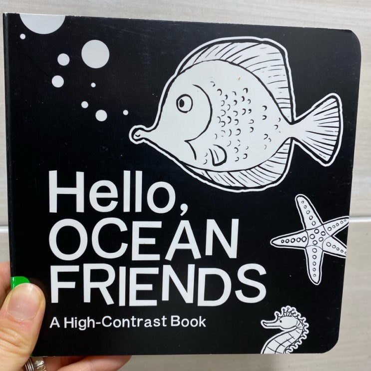 영어그림책 hello ocean friends 초점책 흑백책 영어그림책추천 : 네이버 블로그