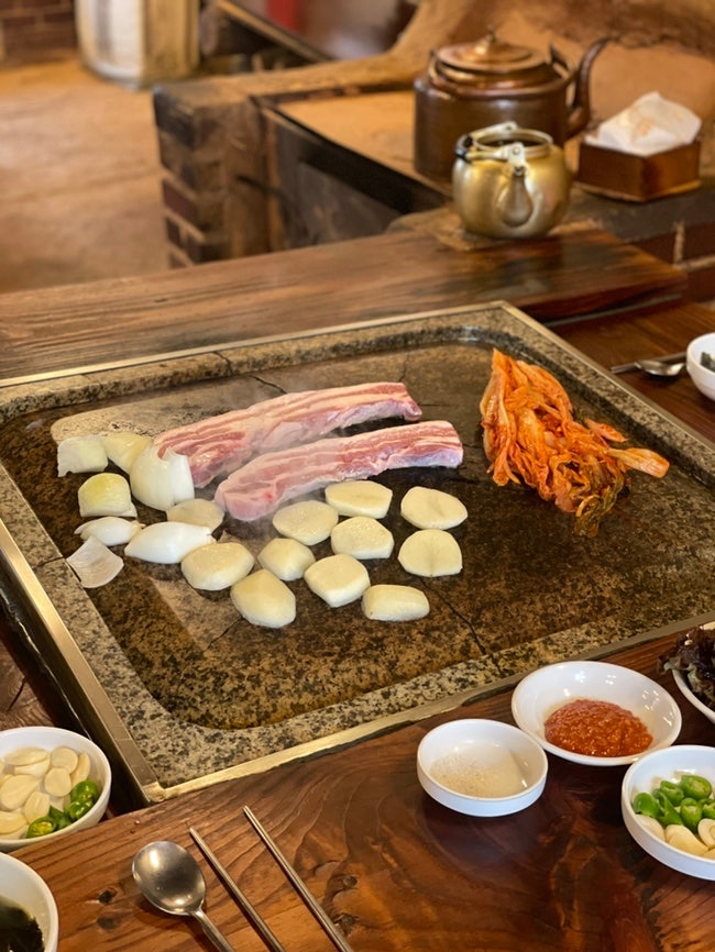 광주오포맛집 수레실가든 돌판구이전문점 삼겹살외식 네이버 블로그