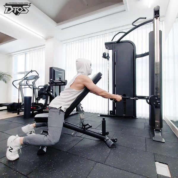 [부위별 운동법]등 운동-케이블 등 운동 ep.4-인클라인 시티드 케이블 로우(Incline Seated Cable Row ...