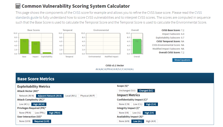 CVSS (Common Vulnerability Scoring System) 보안 위험 평가 설명 : 네이버 블로그