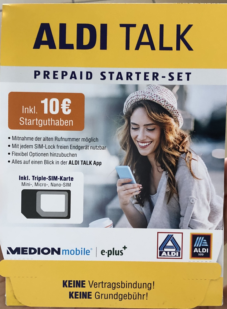 [독일 교환학생 정보] 알디톡 개통하는 방법 (Aldi Talk prepaid sim, starter-set) : 네이버 블로그