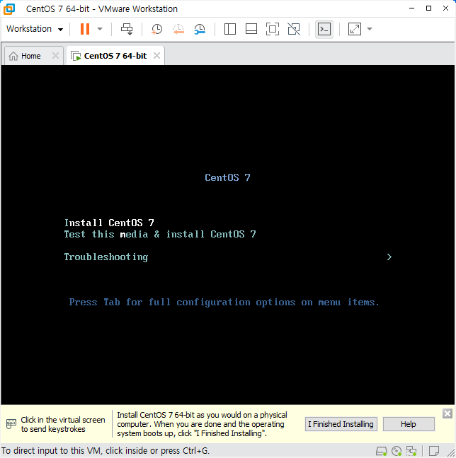 CentOS 7 설치-1 (VMware Workstation 16) : 네이버 블로그
