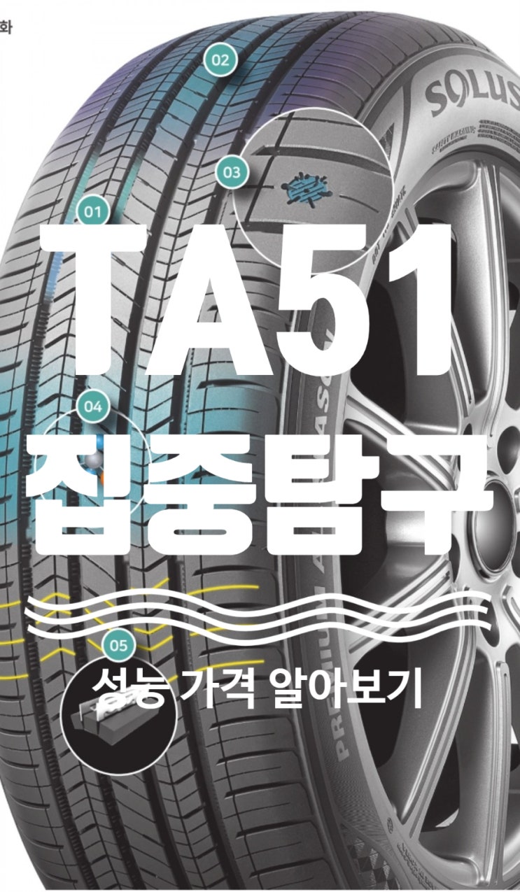 금호 타이어 신제품 솔루스 TA51 가격 성능 알아보기 : 네이버 블로그