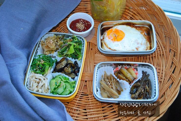 직장인 점심도시락싸기 봄나물 비빔밥 도시락메뉴 네이버 블로그