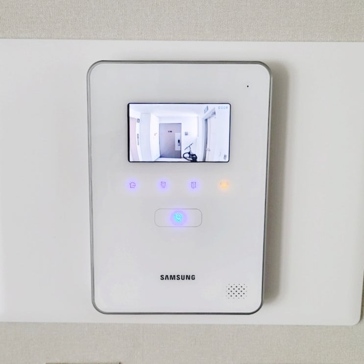 부산 다대롯데캐슬몰운대 인터폰 삼성 sht-3625 비디오폰 교체 설치 : 네이버 블로그