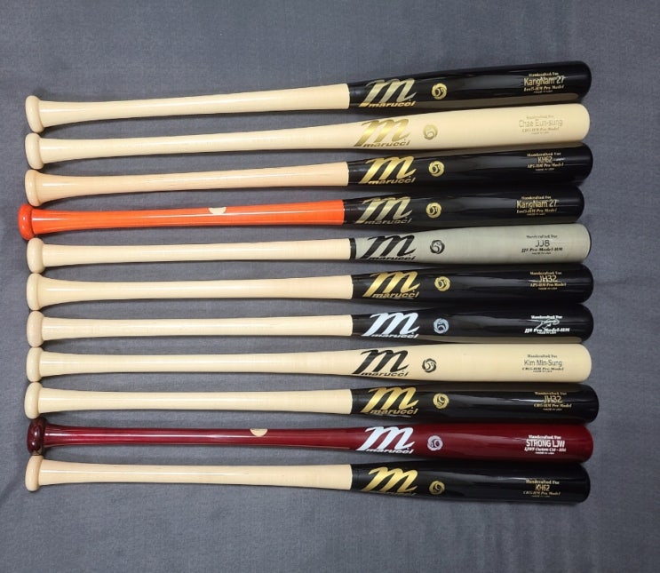 시즌 막바지를 향해가는 프로야구 KBO리그! KBO , KBSA 공식 마루치배트 공인업체 (주)스포츠파트너 marucci wood bat를 주문한 엘리트 야구선수들! 파이팅 ...