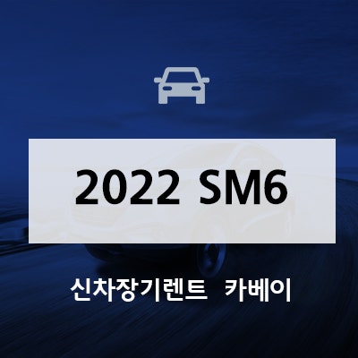2022 SM6 장기렌트, 가격, 디자인 : 네이버 블로그