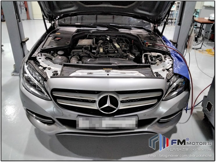 [대구 서구 수입차정비 FM모터스] 벤츠 W205 C220 CDI 엔진경고등 점등및 출력저하로 DPF크리닝+오일누유로 헤드커버 ...