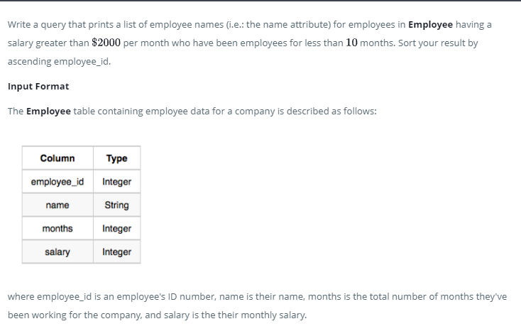 SQL 문제 20 - Employee Salaries(HackerRank) : 네이버 블로그
