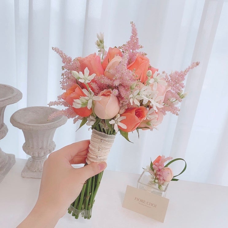 핑크부케 장미부케 본식부케 네이버 블로그
