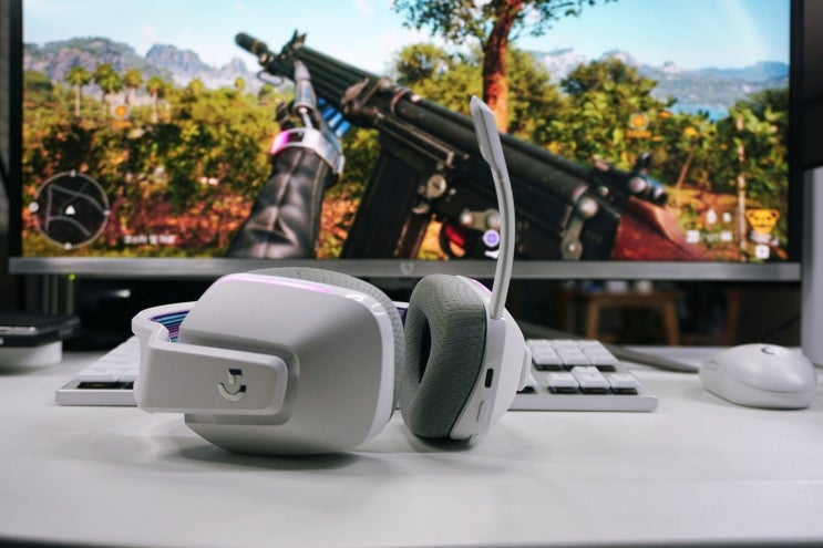 게이밍 헤드셋 로지텍 G733 화이트 PC, PS5 실사용 후기 : 네이버 블로그