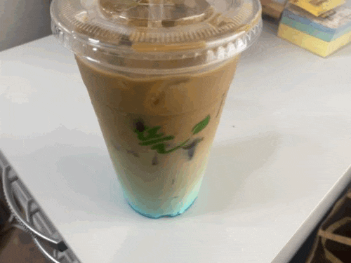 뜰커피 신메뉴 블루라떼 블랙라떼 먹어봄 : 네이버 블로그