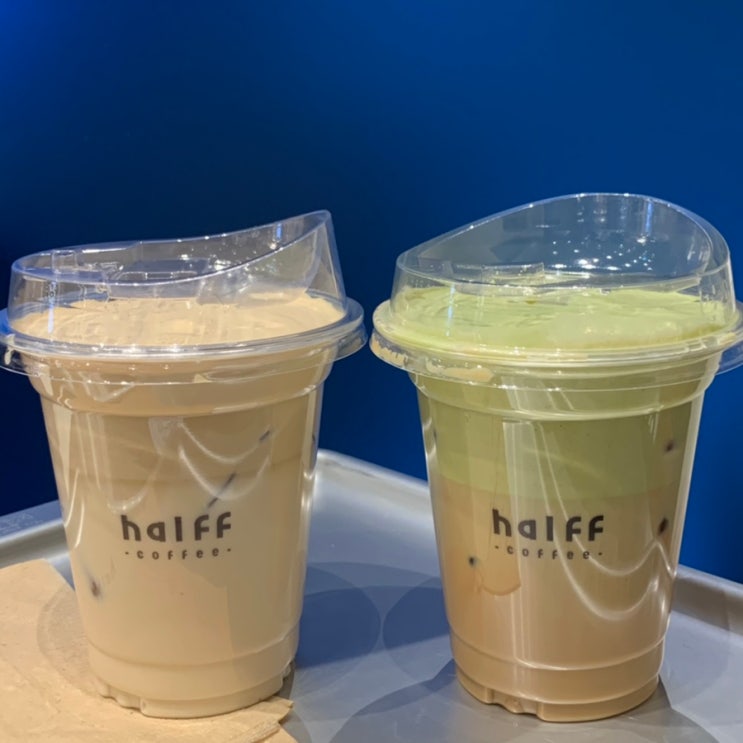[동대구 신세계백화점 하프커피] 대구 halff coffee - 버터크림라떼, 말차크림라떼 / 맛있는 스카치캔디맛 커피 ‼️ : 네이버 블로그