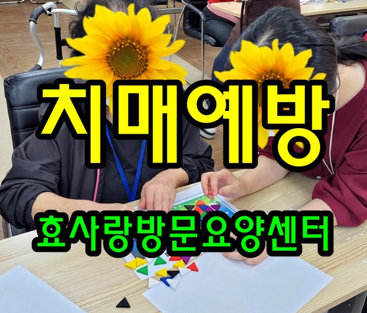 동탄 화성 병점 방문요양 센터주간보호효사랑방문요양센터치매 예방 네이버 블로그