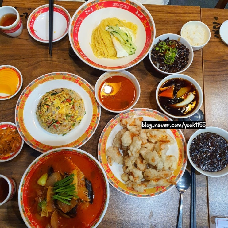 롯데백화점 인천터미널점 맛집 공화춘 4개 메뉴만족 네이버 블로그