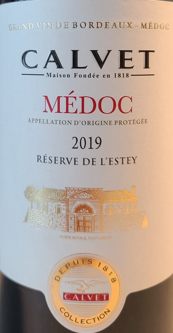 깔베, 메독 2019 (CALVET MEDOC RESERVE DE L‘ESTEY) : 네이버 블로그