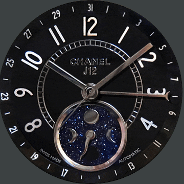 CHANEL J12 moonphase H3406 갤럭시워치 스마트워치 페이스 : 네이버 블로그