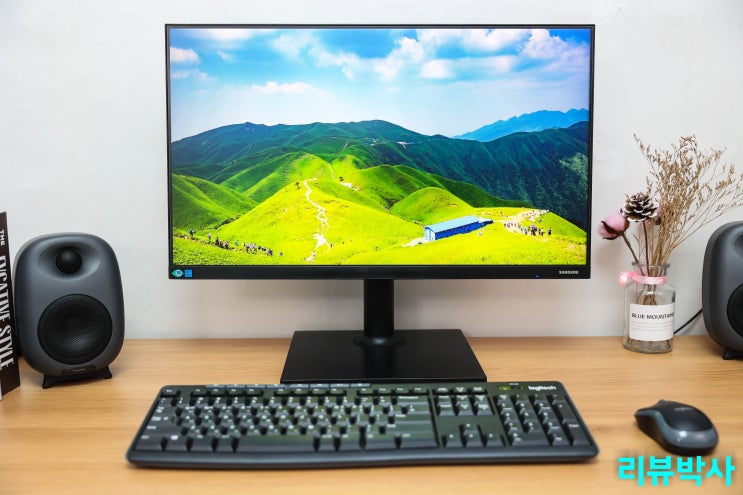 삼성 24인치 피벗모니터 F24T450 사무용으로 좋다! : 네이버 블로그