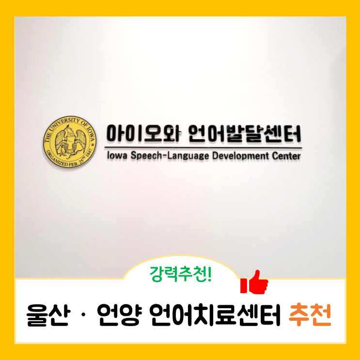 울산ㆍ언양 언어치료 및 발달 아이오와 언어발달센터가 좋은 이유 네이버 블로그