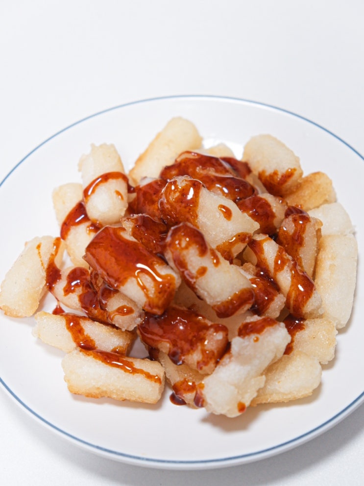 아워홈 행복한맛남 불닭볶음용소스, 한입떡볶이떡으로 떡튀김강정 만들기 : 네이버 블로그