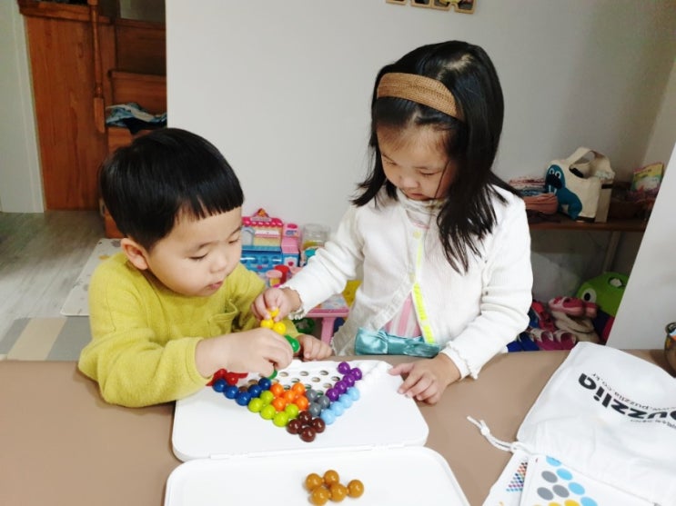 유아교구 퍼즐리아 점보구슬퍼즐 삼각 유아용 5세 6세 어린이 수학교구 추천 네이버 블로그
