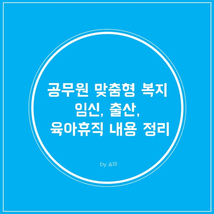 공무원 맞춤형 복지 점수임신 출산 육아휴직 관련 포인트 산정 정리 네이버 블로그
