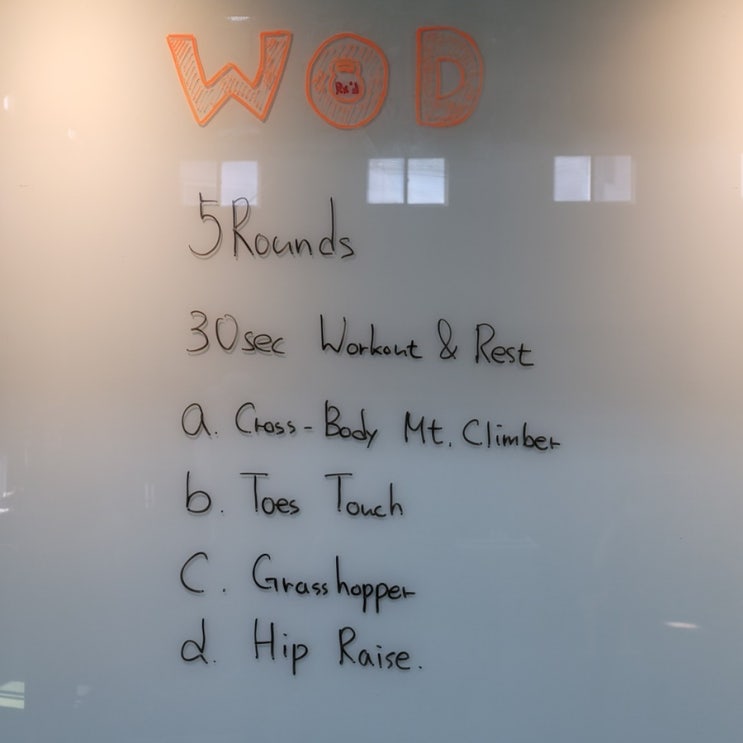 크로스핏 와이낫 11월 3일 WOD : 네이버 블로그