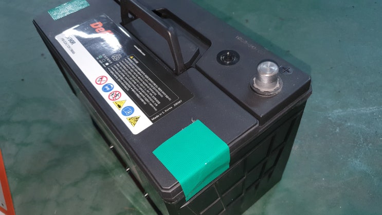 코란도스포츠 배터리 델코df90r DIY교체하기 : 네이버 블로그