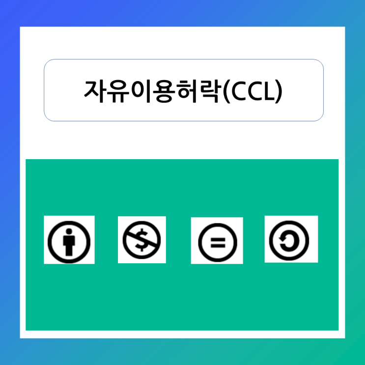 저작권 자유이용허락 표시를 아시나요 Ccl 네이버 블로그