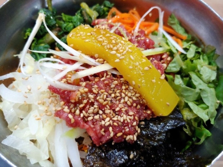 익산 육회비빔밥 진미식당 별 4개 이정도면 맛집 인정 네이버 블로그