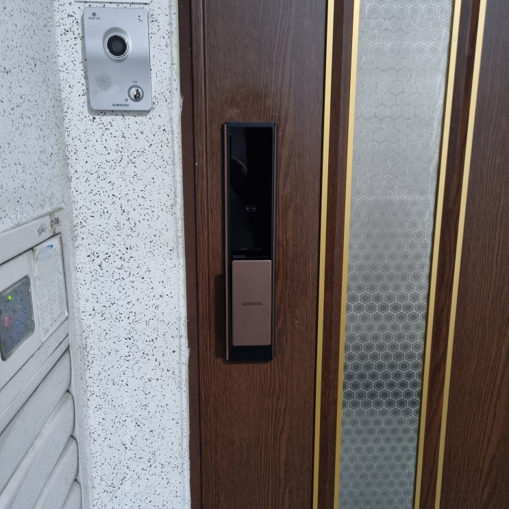 의정부시 가능동 금광포란재 아파트에 삼성 푸시풀 도어락 SHP-DP751 설치 후기 : 네이버 블로그