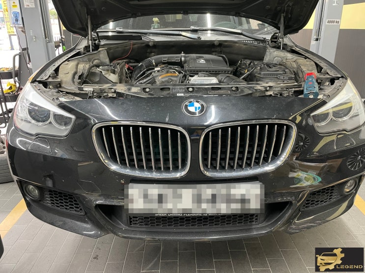 BMW 5GT F07 N55 전자식 워터펌프 오일쿨러 DMTL 증발가스 누설펌프 댐퍼풀리포함 겉벨트 세트 점화플러그 교체 엔진 ...
