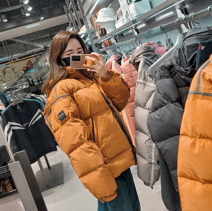 디아도라 Diadora 프리즈 숏패딩 여성패딩 만나러 Akand 수원 다녀왔어요 네이버 블로그