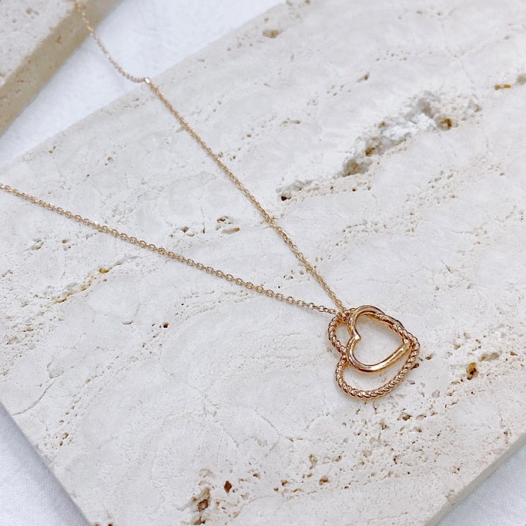 [ravien] 인하트 롱목걸이/롱목걸이 추천/하트 목걸이/레이어드목걸이/우정목걸이/데일리 목걸이/여자친구선물/우정아이템 추천 ...