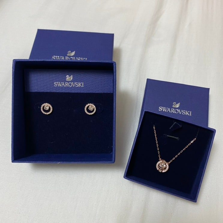 [스와로브스키 쥬얼리세트💍 ]스와로브스키세트추천/Spakling Dance 네크리스& Cretivity스터드이어링/스와로브스키 ...