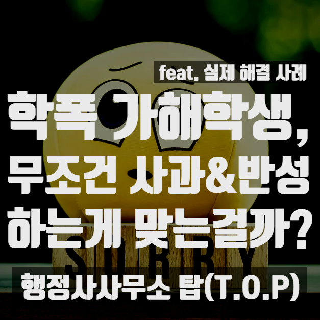 학교폭력 무조건 사과하고 반성하는게 정답일까 초등 저학년 학교폭력 비해당 결정 사례 보호자확인서 언어폭력