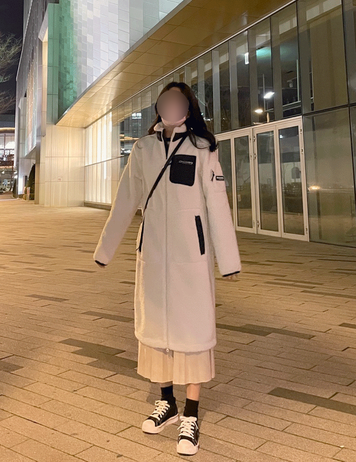 디스커버리 후리스 테크플리스 하이넥 롱자켓 90사이즈 수납 핏 대만족 네이버 블로그