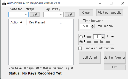 키보드를 자동으로 눌러주는 프로그램 Auto Keyboard Presser v1.9 : 네이버 블로그