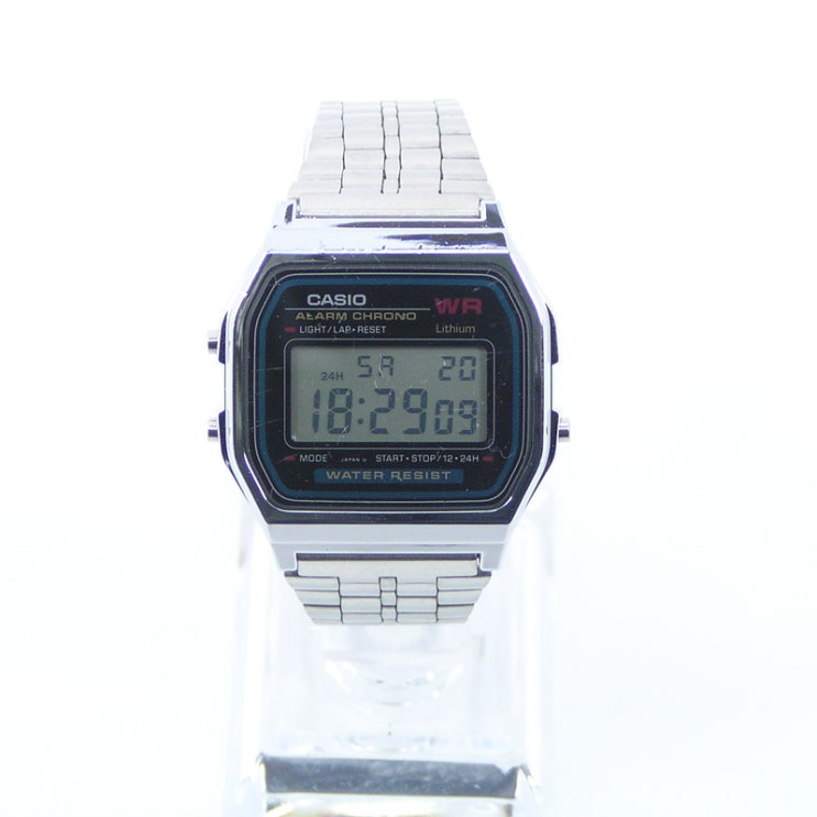 CASIO(카시오) 메탈밴드 전자손목시계 593-A159W 빈티지 : 네이버 블로그